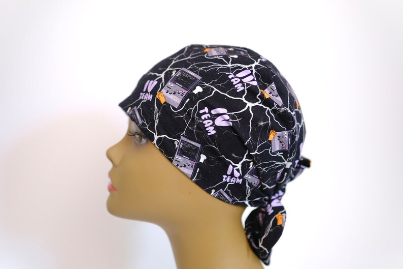 IV Team Scrub Cap - Vascular Access, Veinfinder, Scrub Caps for Women ...