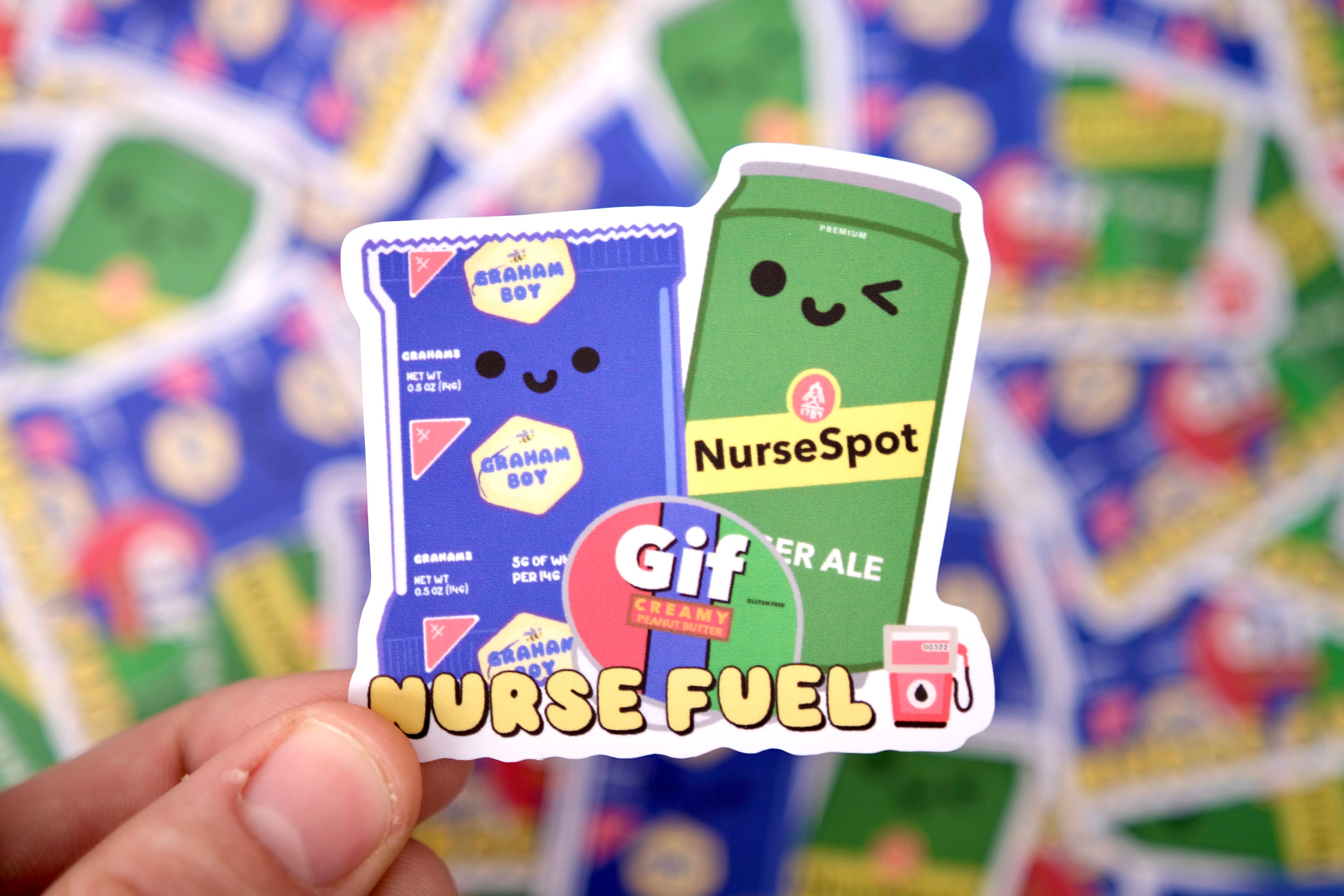 Nurse Fuel Sticker Vinyl Matte Sticker Nursing Humor - Etsy
