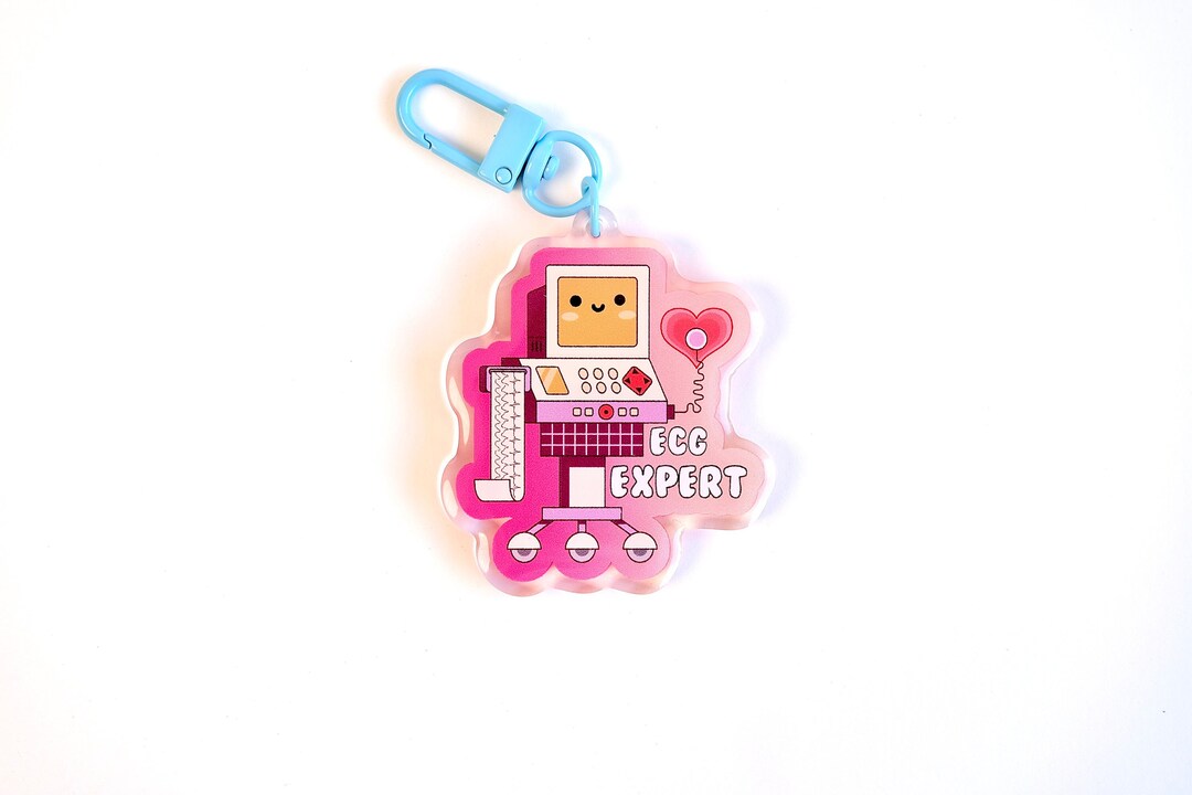 ECG Machine Keychain, Cute Nurse Pin, Nursing Keychain, Nursing Student Gifts, RN, LPN, Kawaii ...