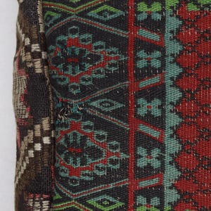 Authentic Decorative Kilim Pouf, Vintage Pouf, Tribal Pouffe, Ethnic ...