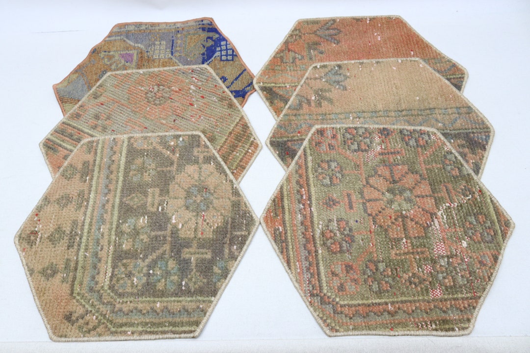 6 Pieces Table Mat, Home Decor Carpet Placemat, Kitchen Rustic Decor ...