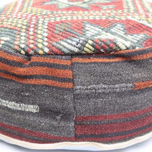 Kilim Floor Pouf, Bohemian Pouffe, Garden Decor Pouffe, Floor Pillow ...