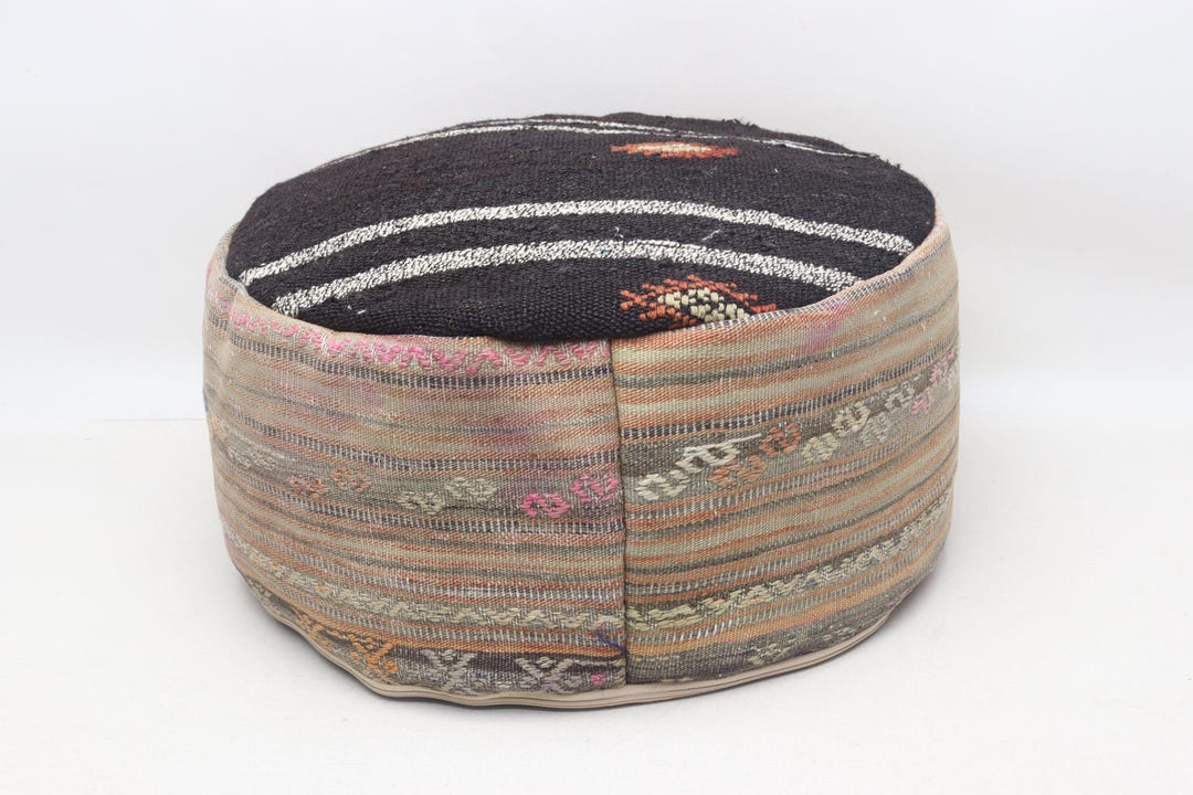 Handmade Pouf, Ethnic Pouf, Bohemian Floor Pouf, Decorative Pouf, Boho ...