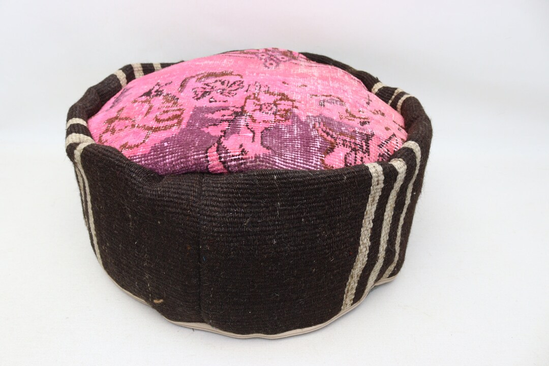 Moroccan Pouffe, 20x20x10 Garden Decor Pouf Pillow Cover Boho Decor ...