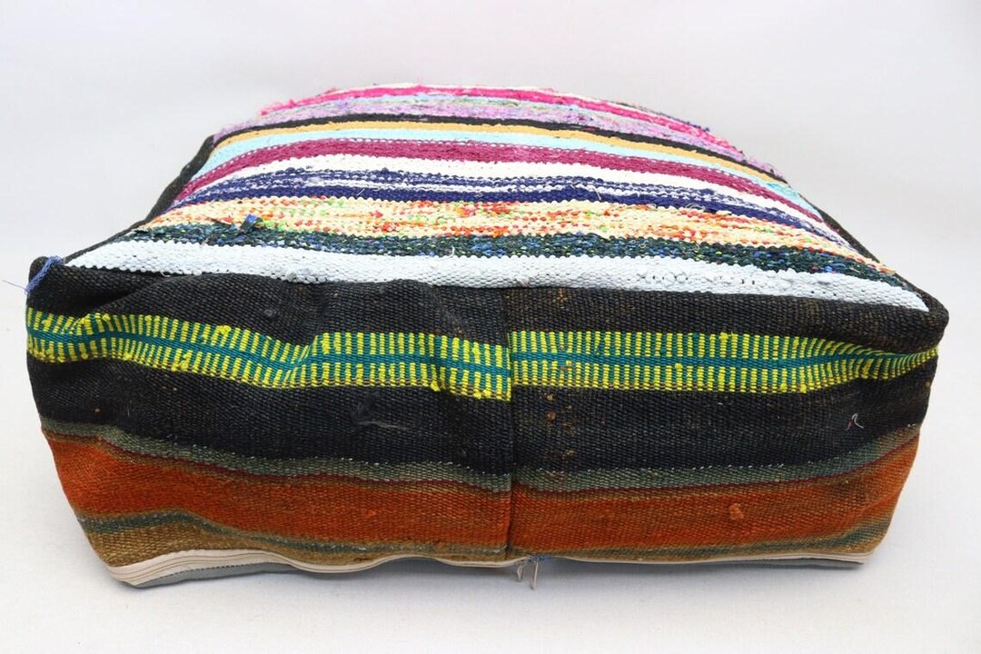 Handmade Pouf, Ethnic Pouf, Bohemian Floor Pouf, Decorative Pouf, Boho ...
