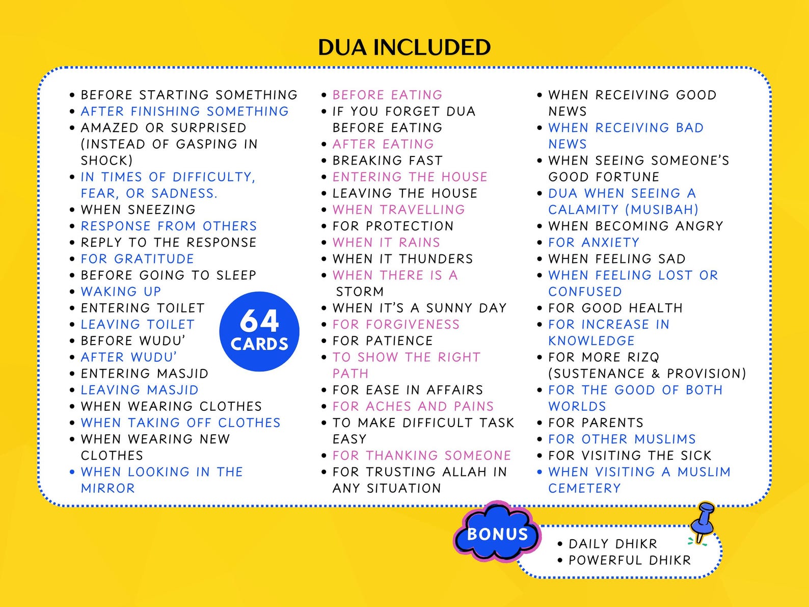 Kids Dua Cards | Islamic Prayer Flashcards for Children's Learning ...