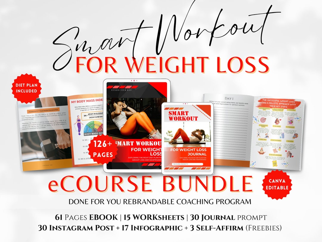 Weight Loss Smart Workout Ebook + Journal : PLR Done for You ...