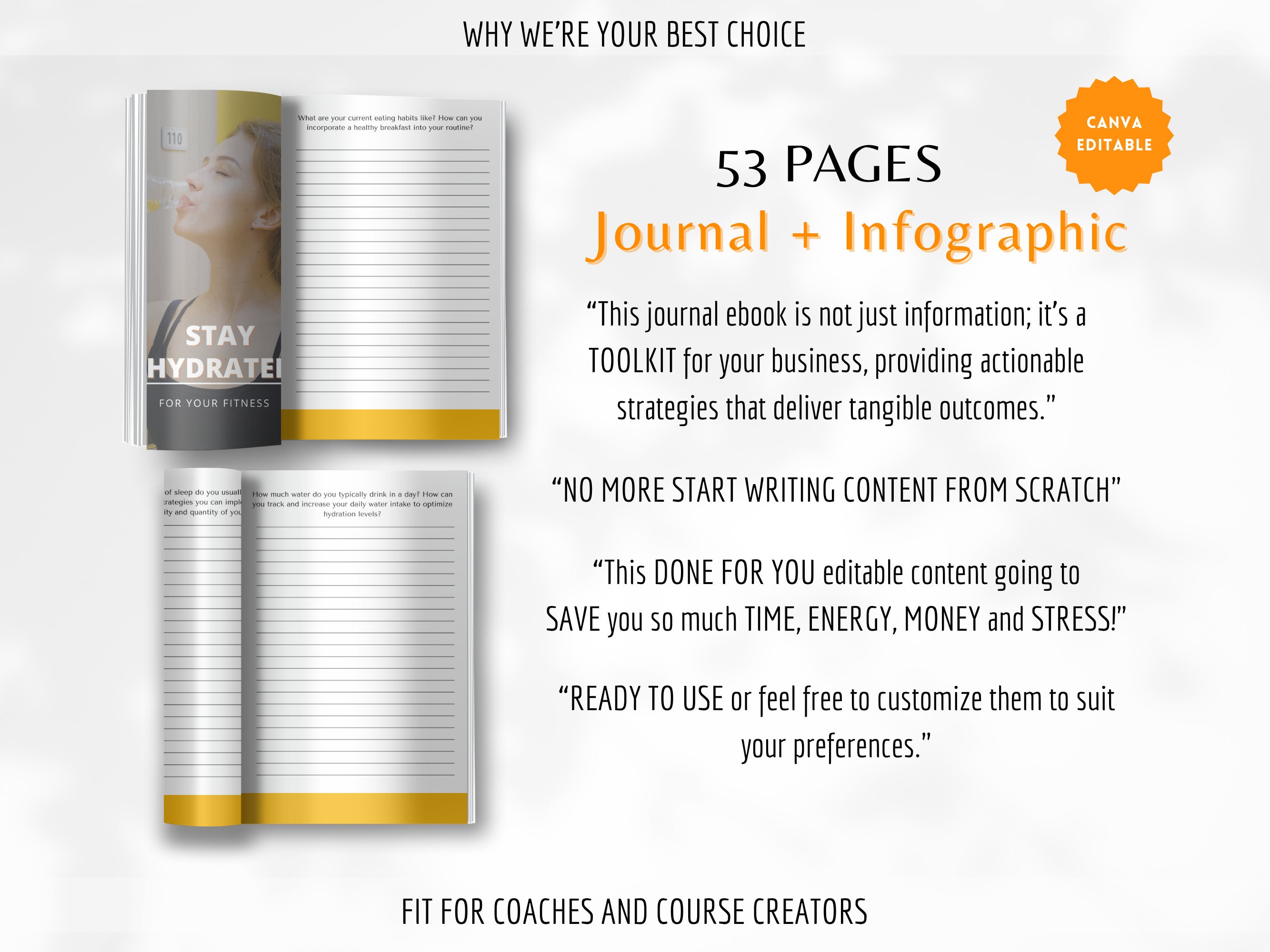 Body Transformation Journal : PLR Done for You Journal Prompt ...