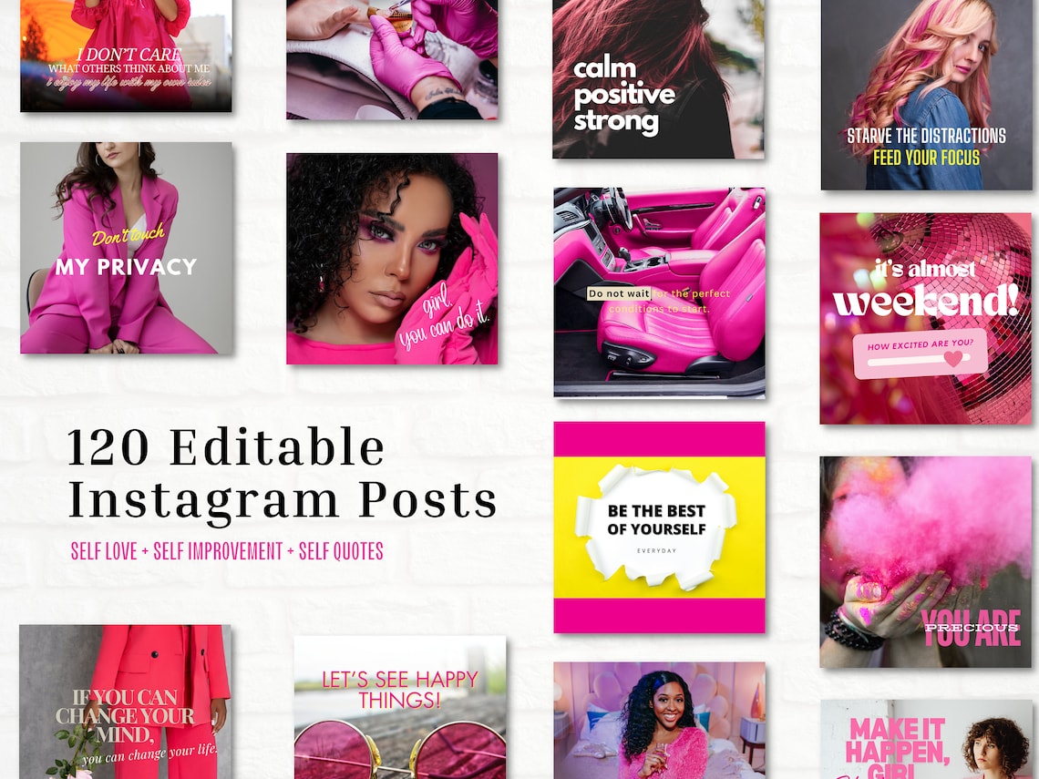 Girl Boss Social Media Post Templates, Engagement Posts, Boss Babe ...
