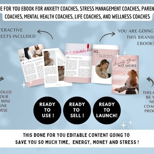 Anxiety Stress Ebook + Worksheet:done for You Brandable Coaching ...