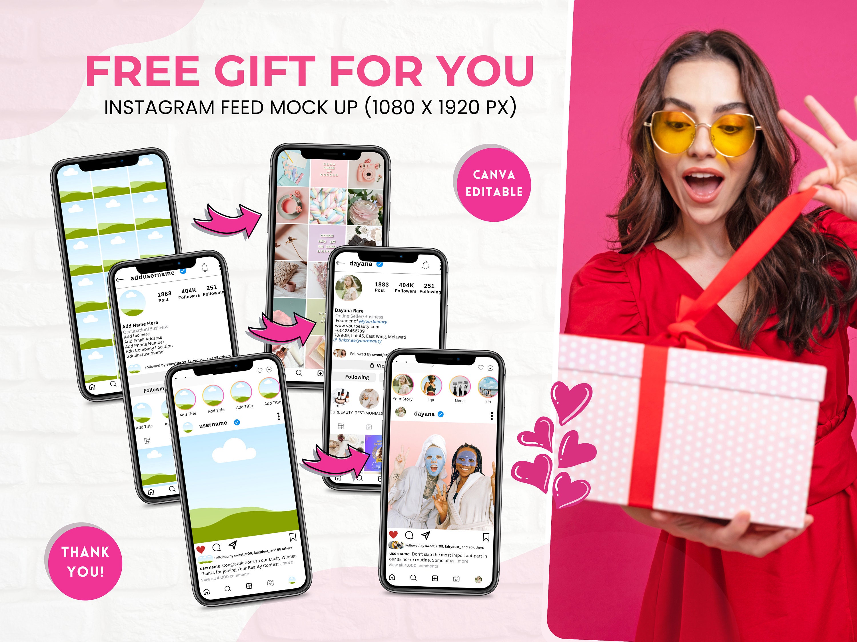 Girl Boss Social Media Post Templates, Engagement Posts, Boss Babe ...