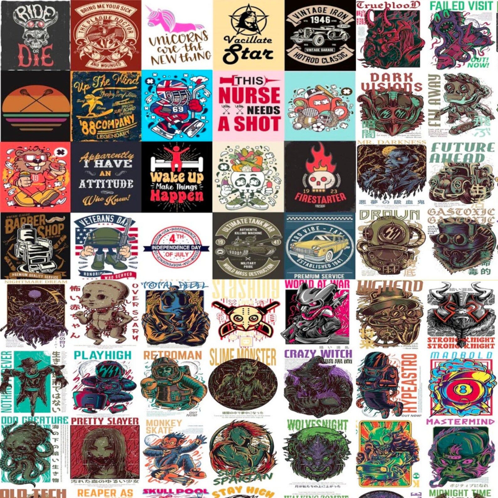 TSHIRT DESIGN BUNDLE, 200000+ T-shirt Designs + Bonuses, Print on ...