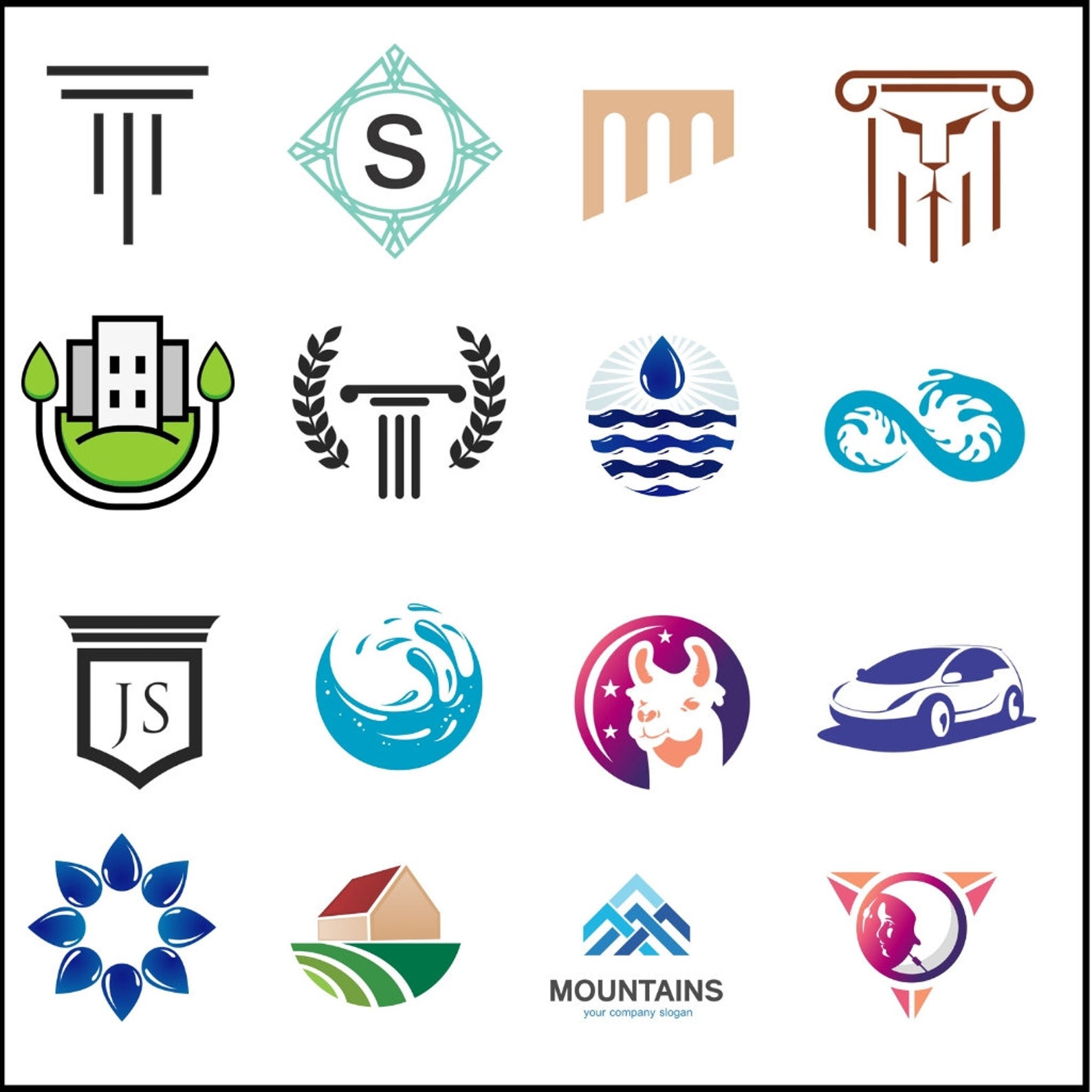 LOGO DESIGN BUNDLE mit 50k Logos, Professionelles Business Branding ...