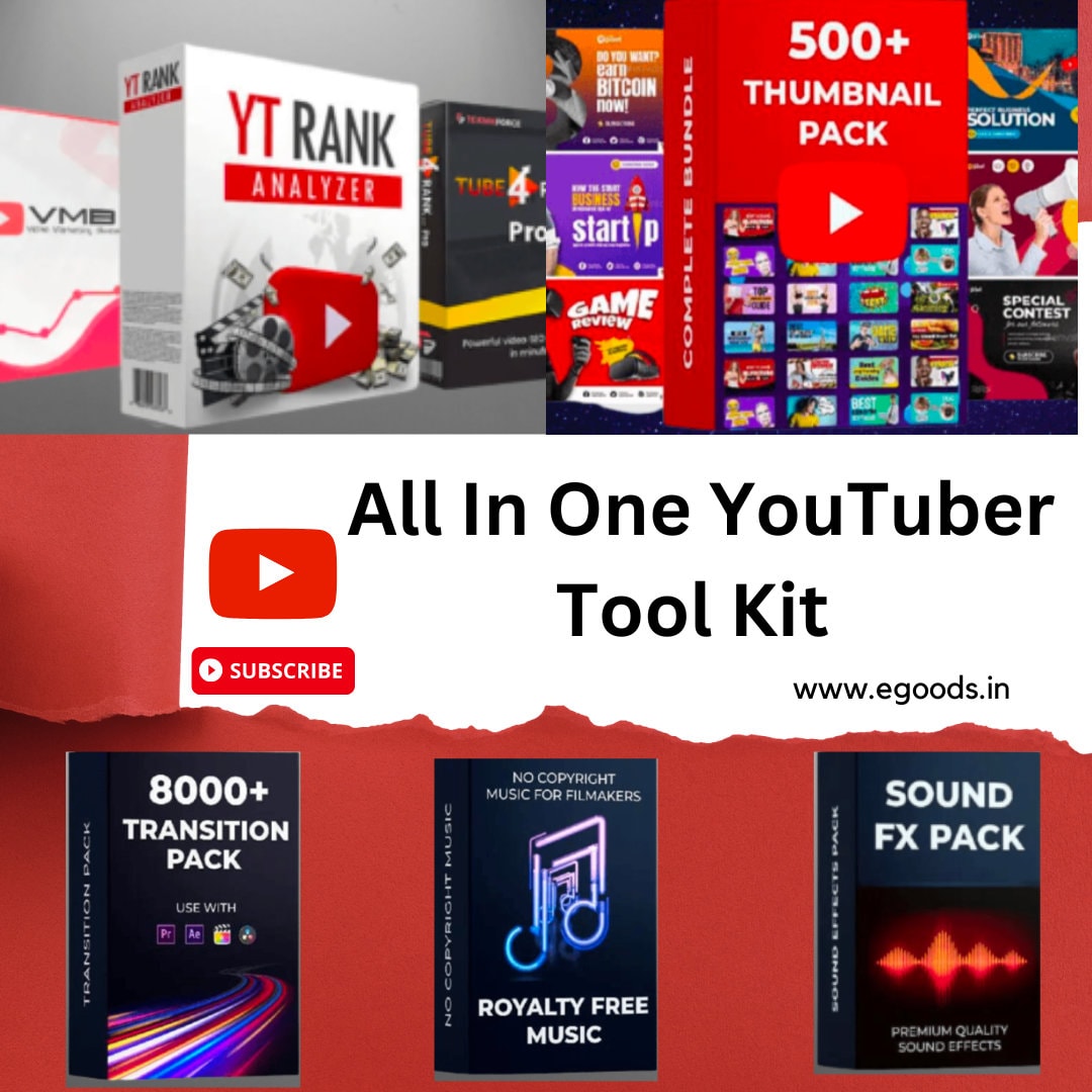 Youtuber Toolkit Youtuber Branding Kit Youtube Channel Thumbnail ...