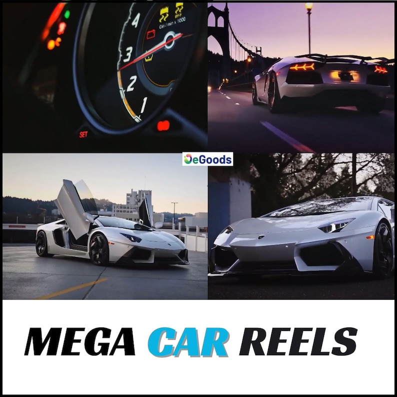 Buy CAR REELS BUNDLE 2500 Reels Bundle. Videos for Reels, Youtube ...