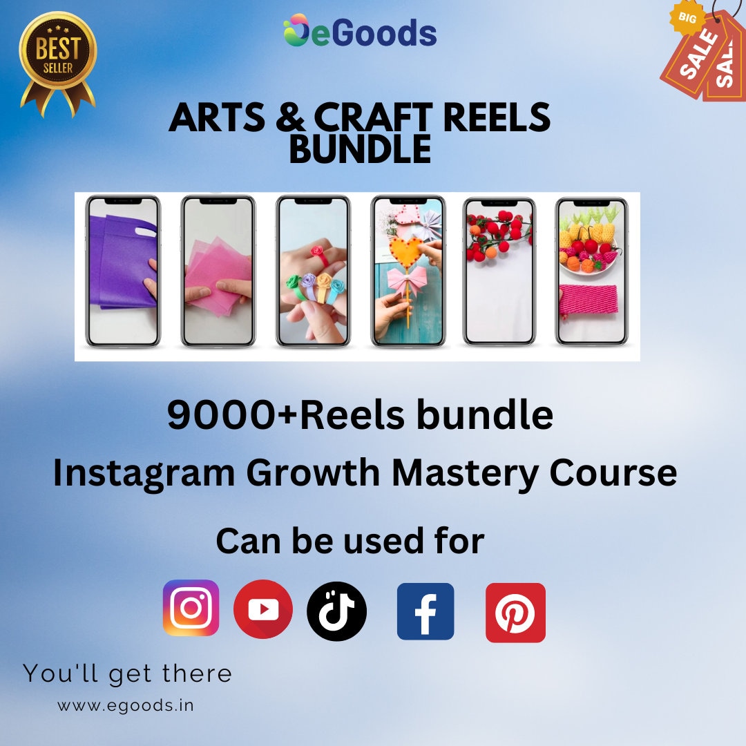 ART & CRAFT REELS Bundle, 9000 Trendy Supplies for Viral Videos on ...