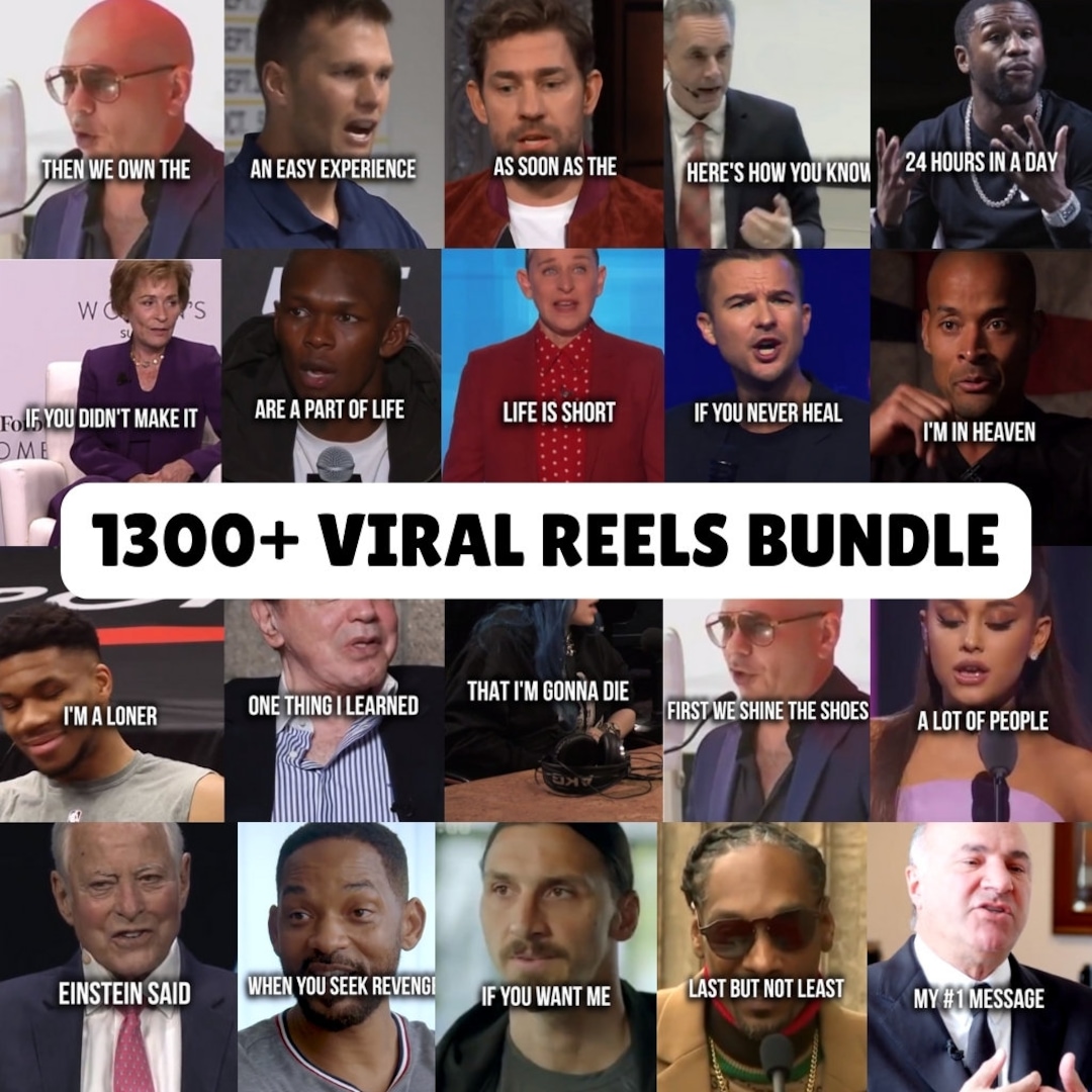 Ultimate VIRAL REELS BUNDLE, Boost Your Social Media Engagement, Viral ...