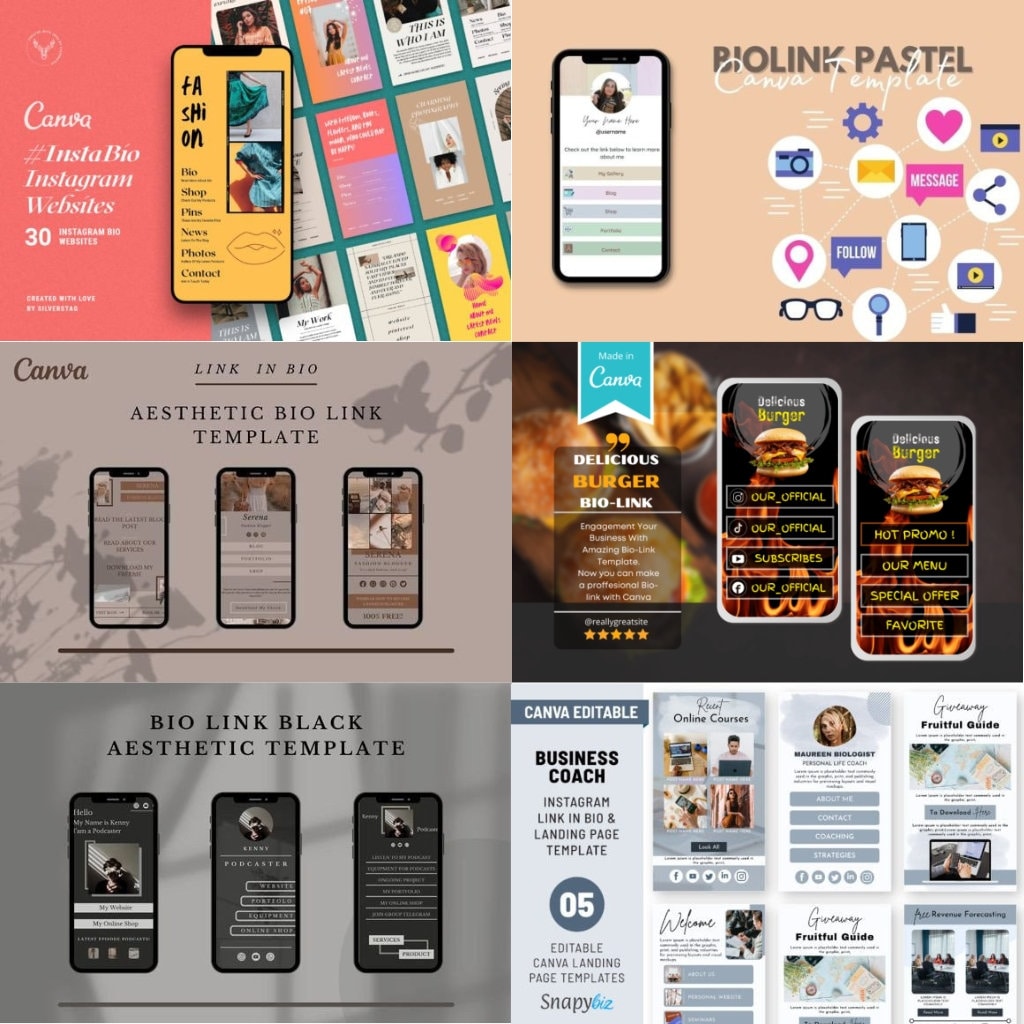 CANVA TEMPLATES BUNDLE Customizable Templates, Social Media Templates ...
