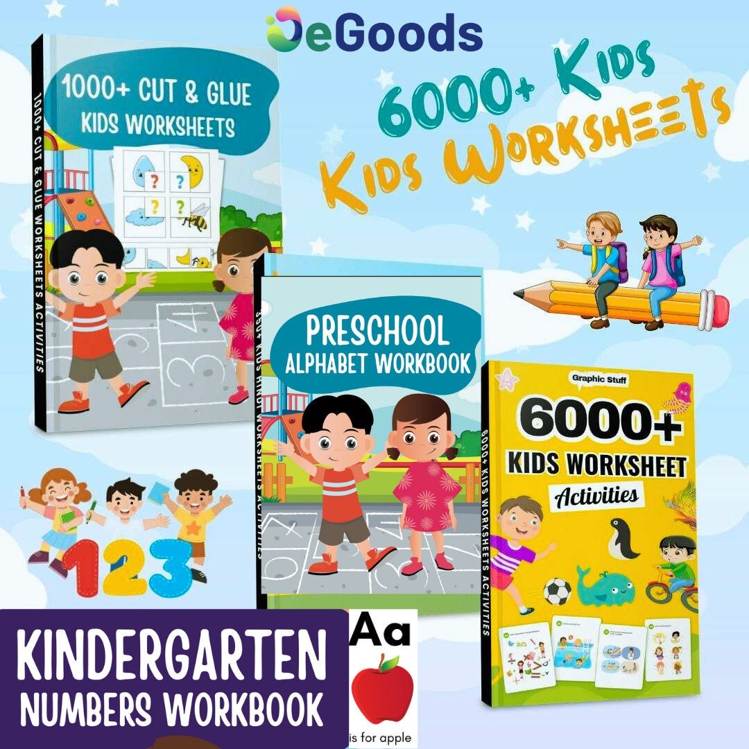 6000+ Preschool Worksheets Bundle | Printable Coloring Dot to Dot ...