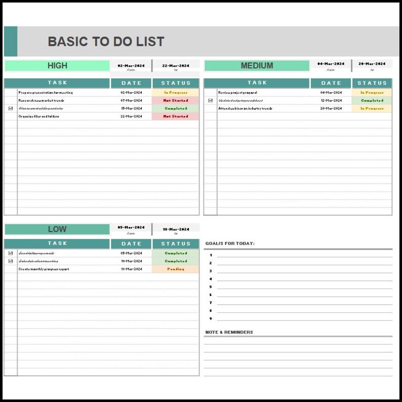 TO DO LIST-Vorlagen, To Do-Excel-Tracker-Vorlagen, tägliche Aufgaben, druckbar und bearbeitbar ...