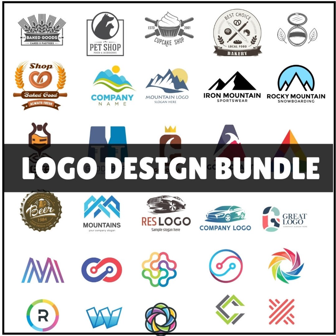 Custom LOGO DESIGN Kit With 50k Logos, Professional Business Branding ...