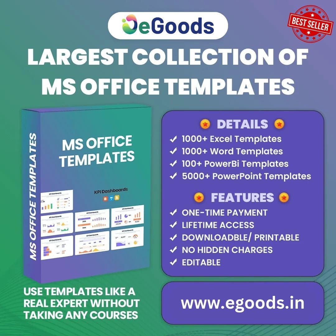 MS OFFICE TEMPLATES Bundle: Excel, Word, Powerpoint, Powerbi (digital ...