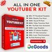 Youtuber Toolkit Youtuber Branding Kit Youtube Channel Thumbnail ...