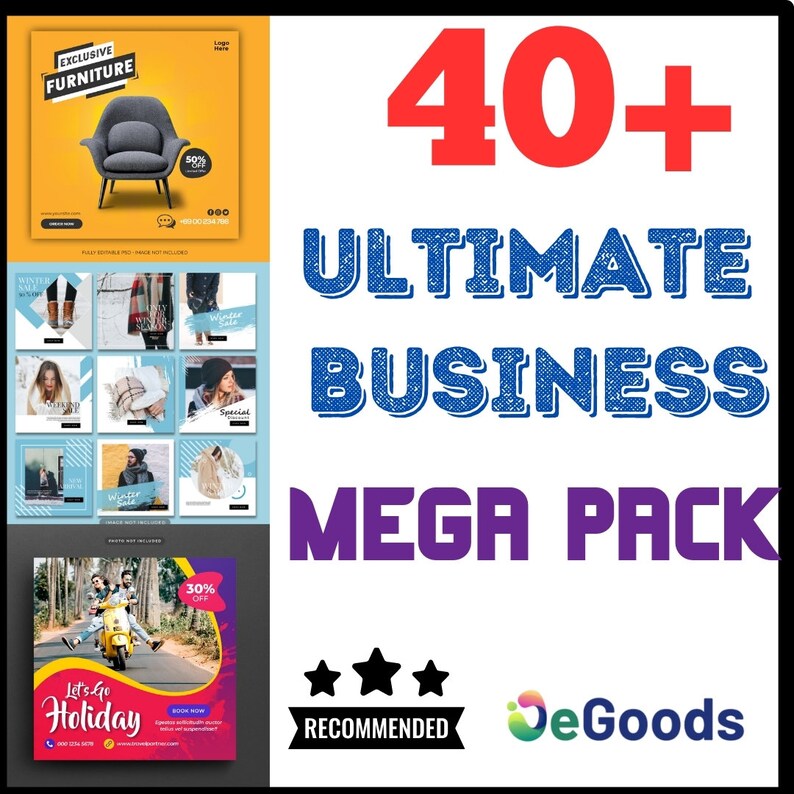 40 Business Essentials Mega GRAPHIC BUNDLE, Professional Business ...