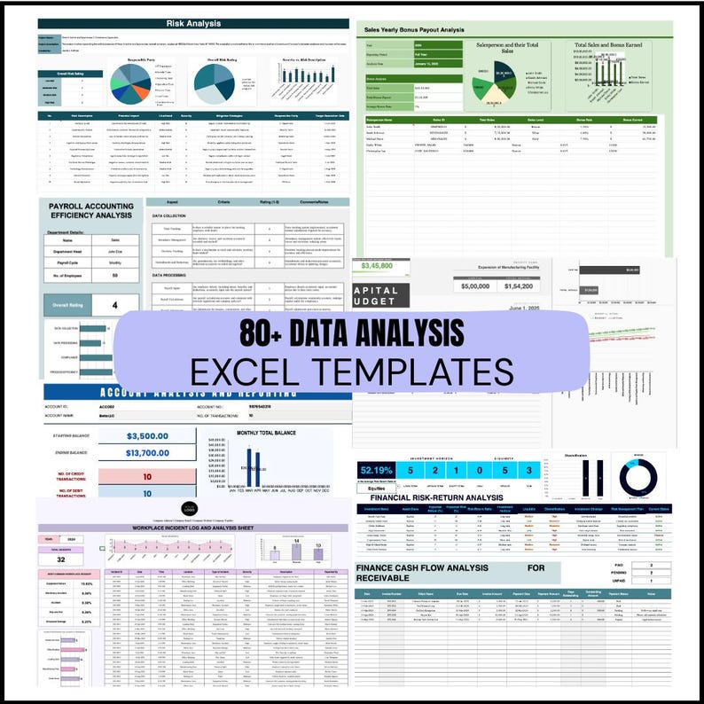 FINANCIAL ANALYSIS EXCEL Templates, Finance, Sales, Marketing, and More ...