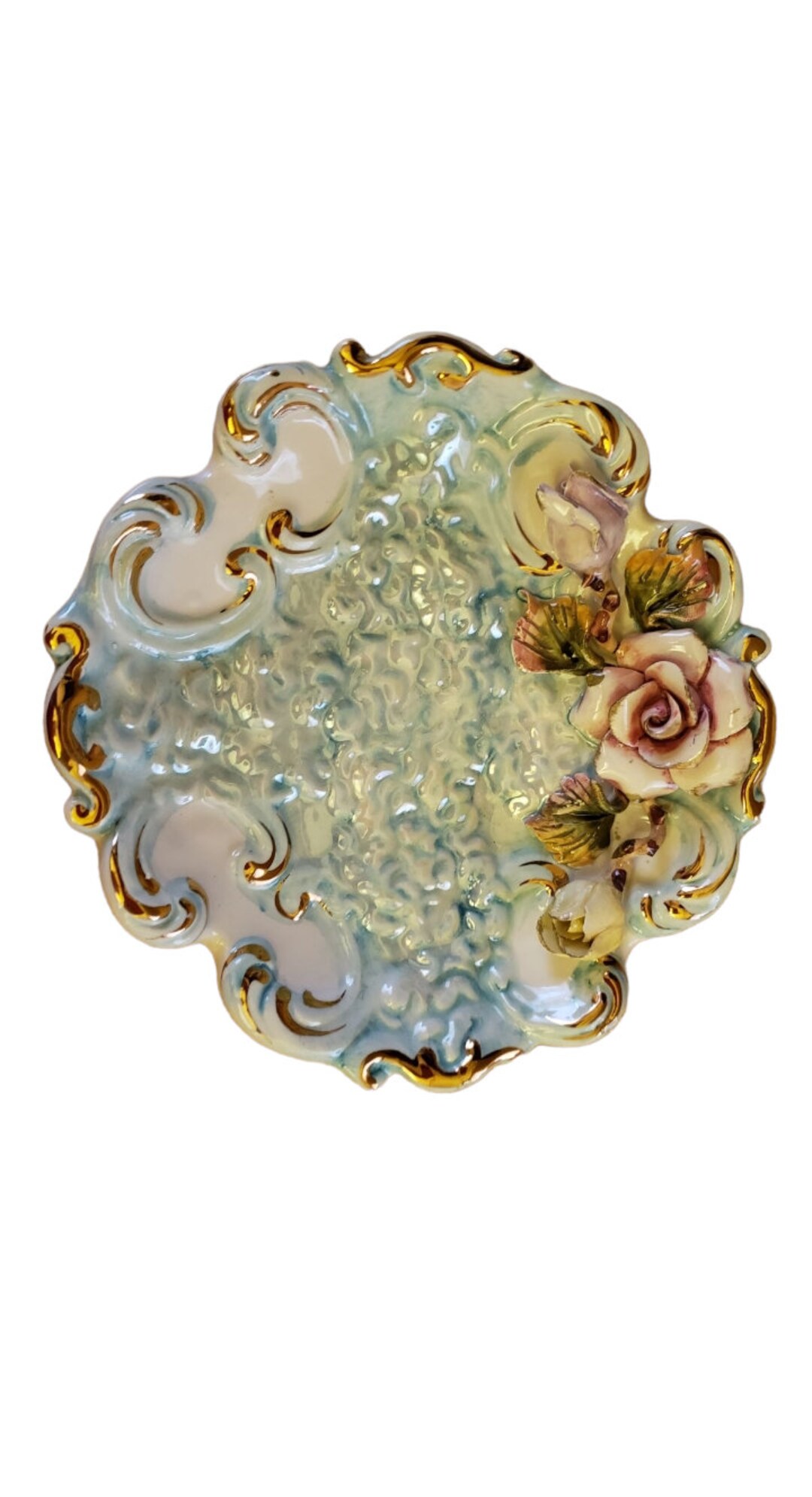 Limited Vintage Benrose Capodimonte Plate - Etsy
