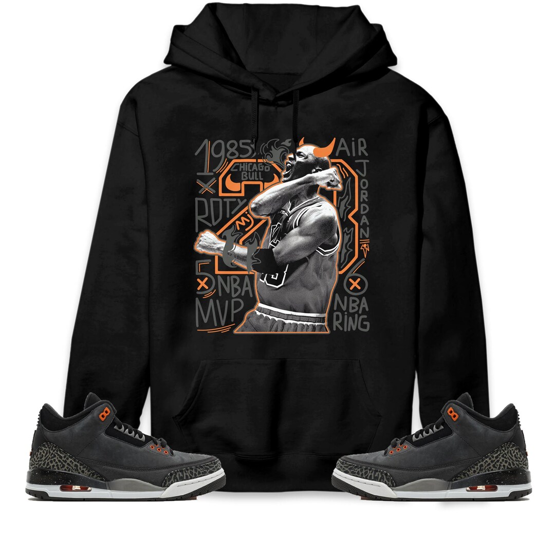 Jordan 3 Fear Pack Unisex Hoodie Sweatshirt Sweater Tee - Etsy