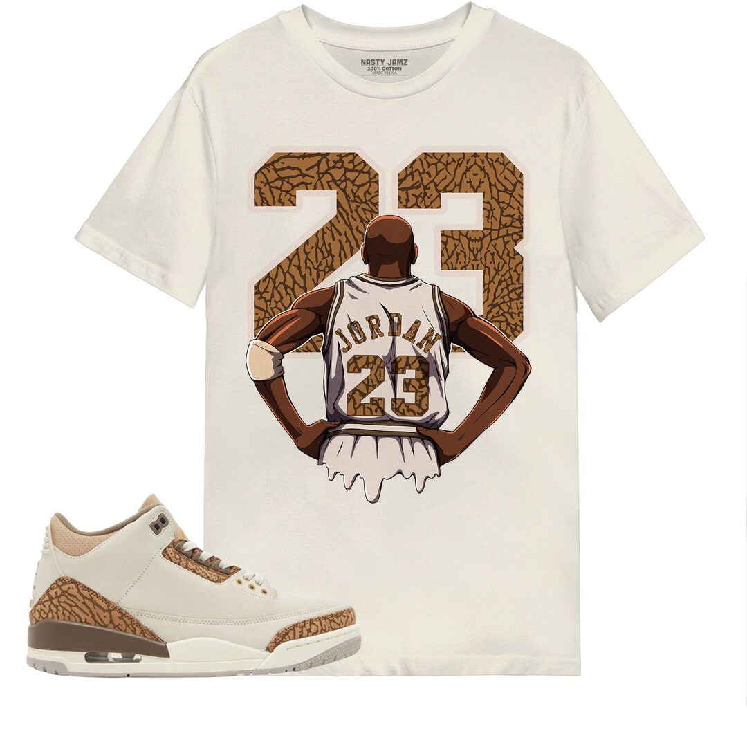 MJ 23 Back Shirt Match Jordan 3 Palomino Shirt in Natural - Etsy