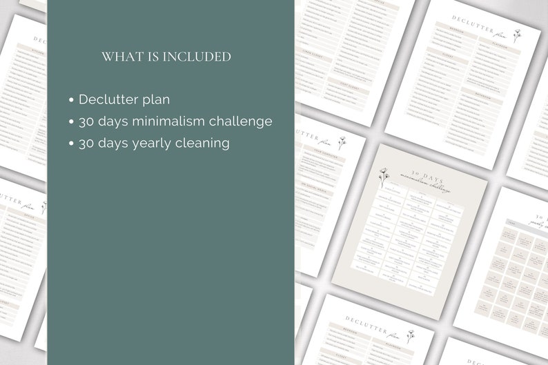 Printable Declutter Checklist, 30 Day Declutter Challenge, Declutter ...