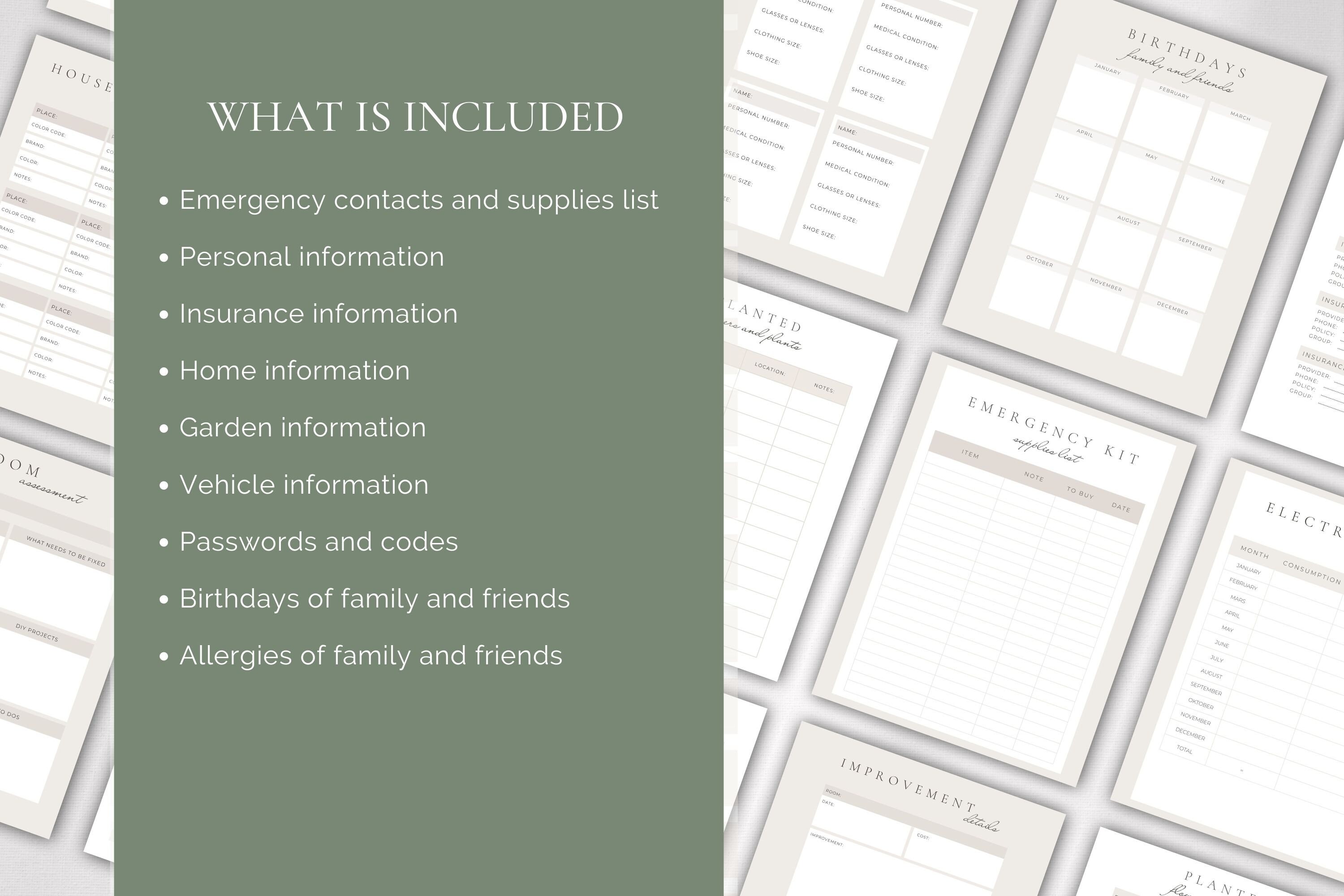 Ultimate Life and Home Management Binder, Household Binder, Home Binder ...