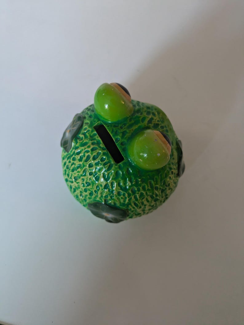 Frog Money Box Ceramic Green - Etsy