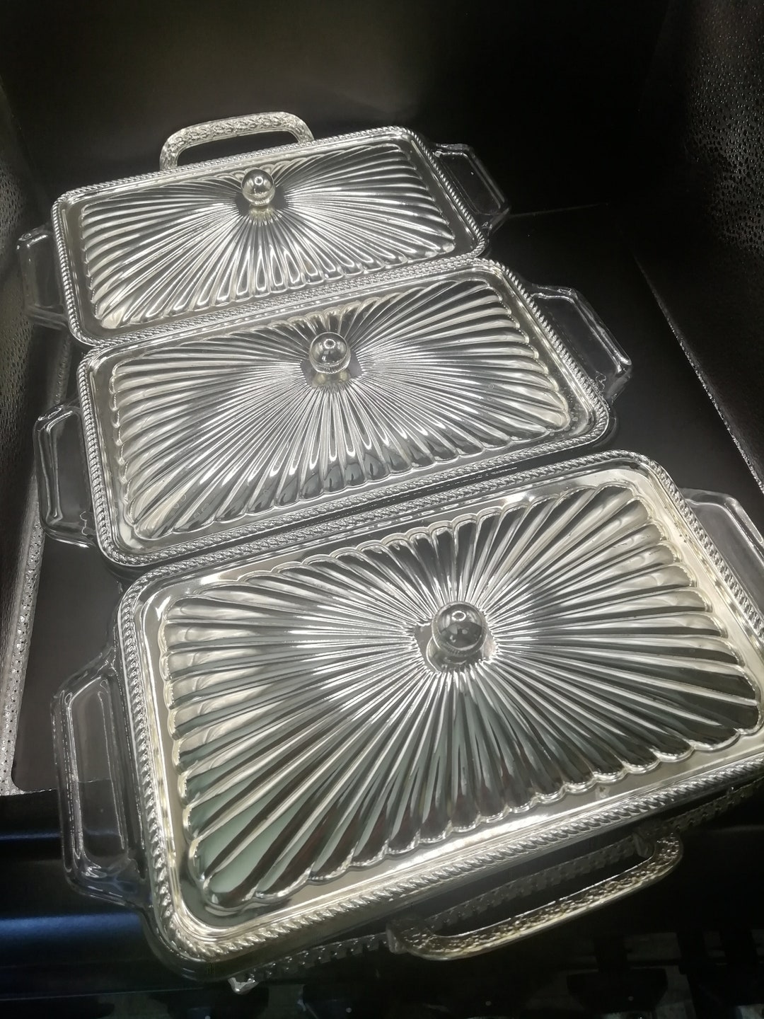 Vintage Anchor Ovenware Glass Loaf Dish USA + Lid 5.25 X 9 X 2.75 Oven ...