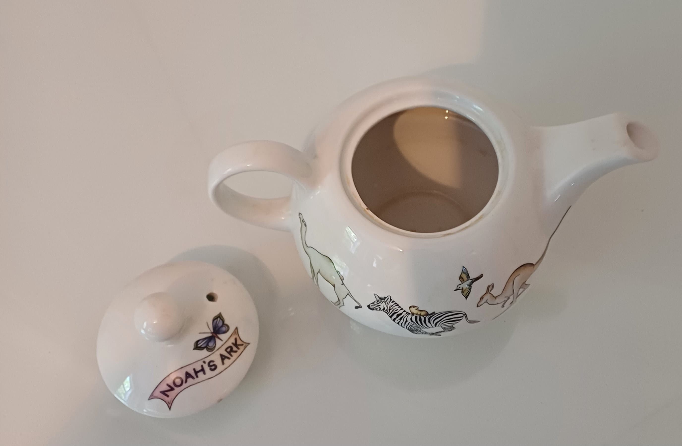 Vintage ARTHUR WOOD TEAPOT, Noah's Ark Teapot With Lid, Made in England ...