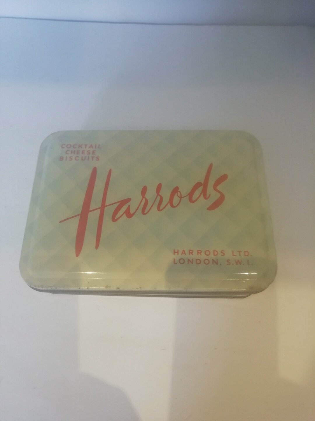 Vintage 1960's Harrods Empty Cocktail Biscuit Tin - Etsy
