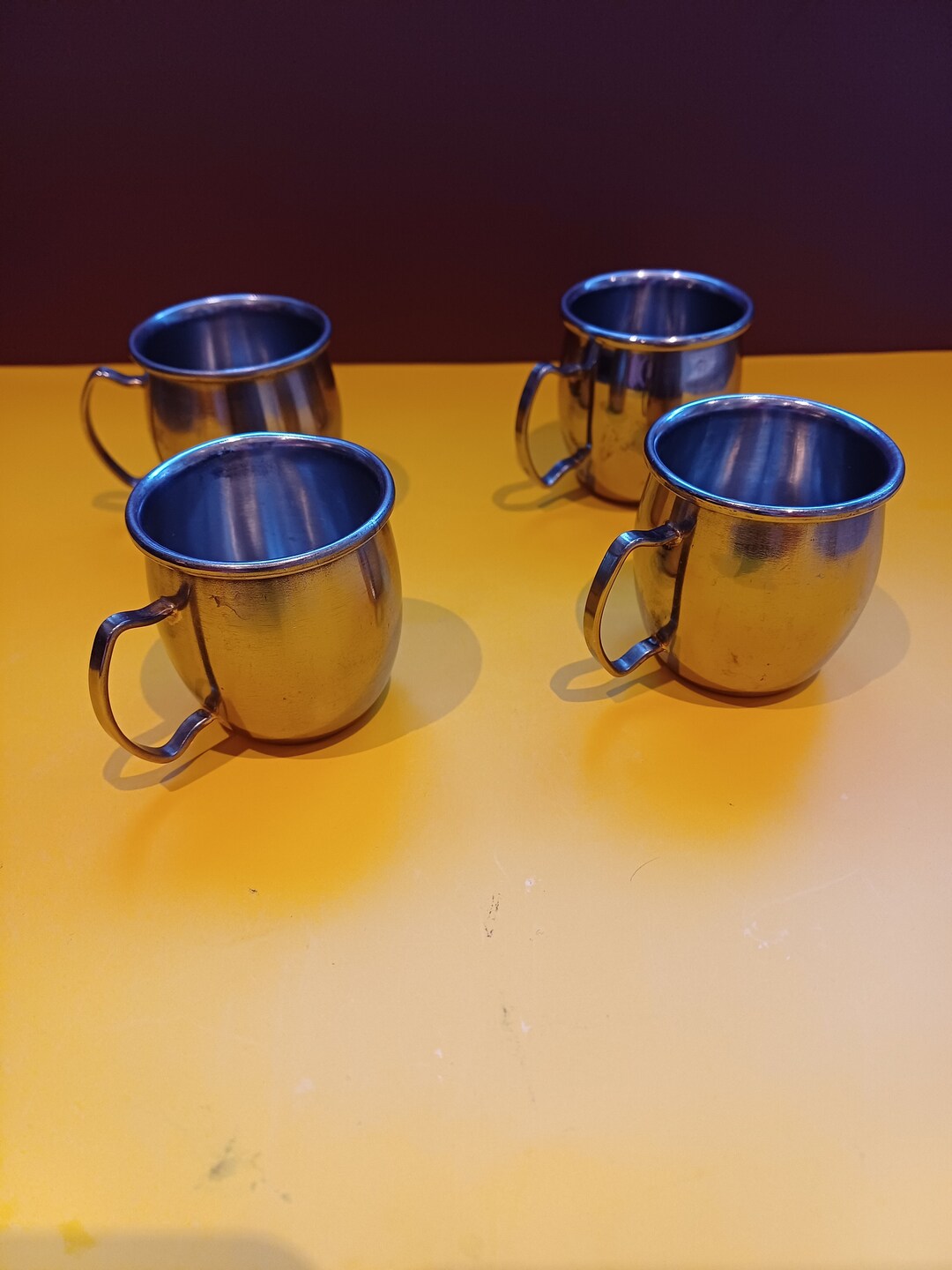 Vintage fox & Ivy Moscow Mule Stainless Steel Miniature Mugs X 4 - Etsy
