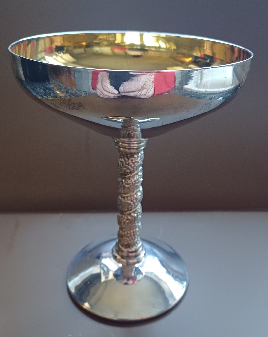 Vintage Silver Plated Goblet Made in Spain by E.P.D. - Etsy
