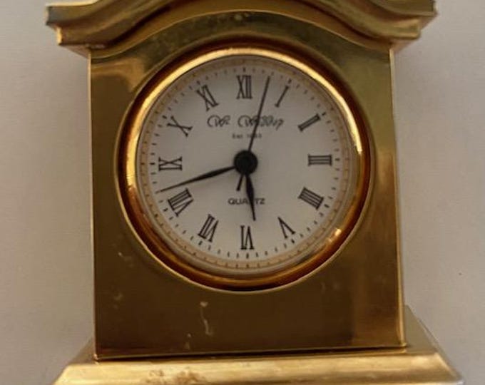 Vintage Miniature Brass Quartz Carriage Clock " Widdup" - Etsy