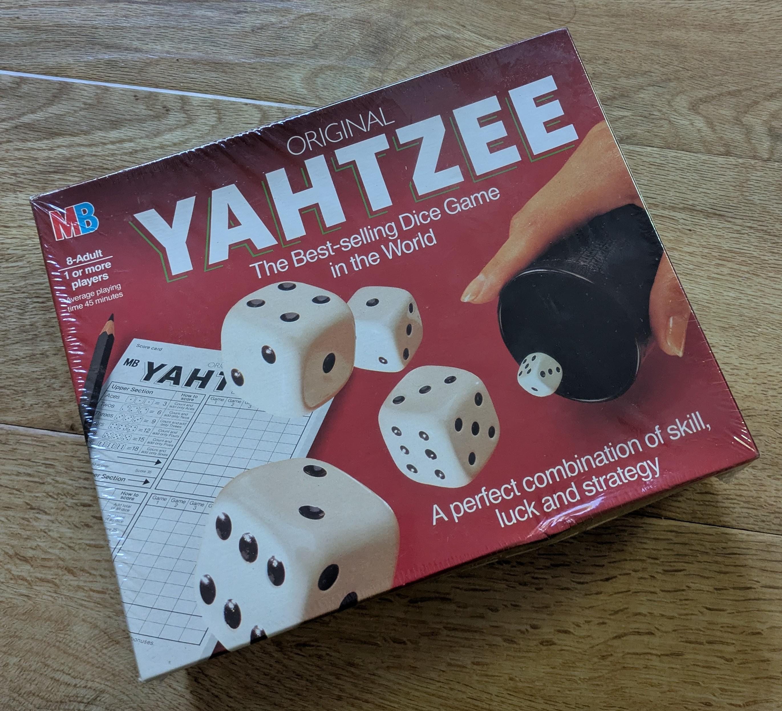 Vintage New/old Stock Sealed Yahtzee Board Game Circa 1982. Perfect. - Etsy