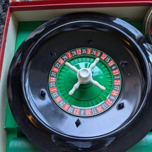 Vintage "popular" Roulette by Merit Games Circa 1960's Complete Within ...