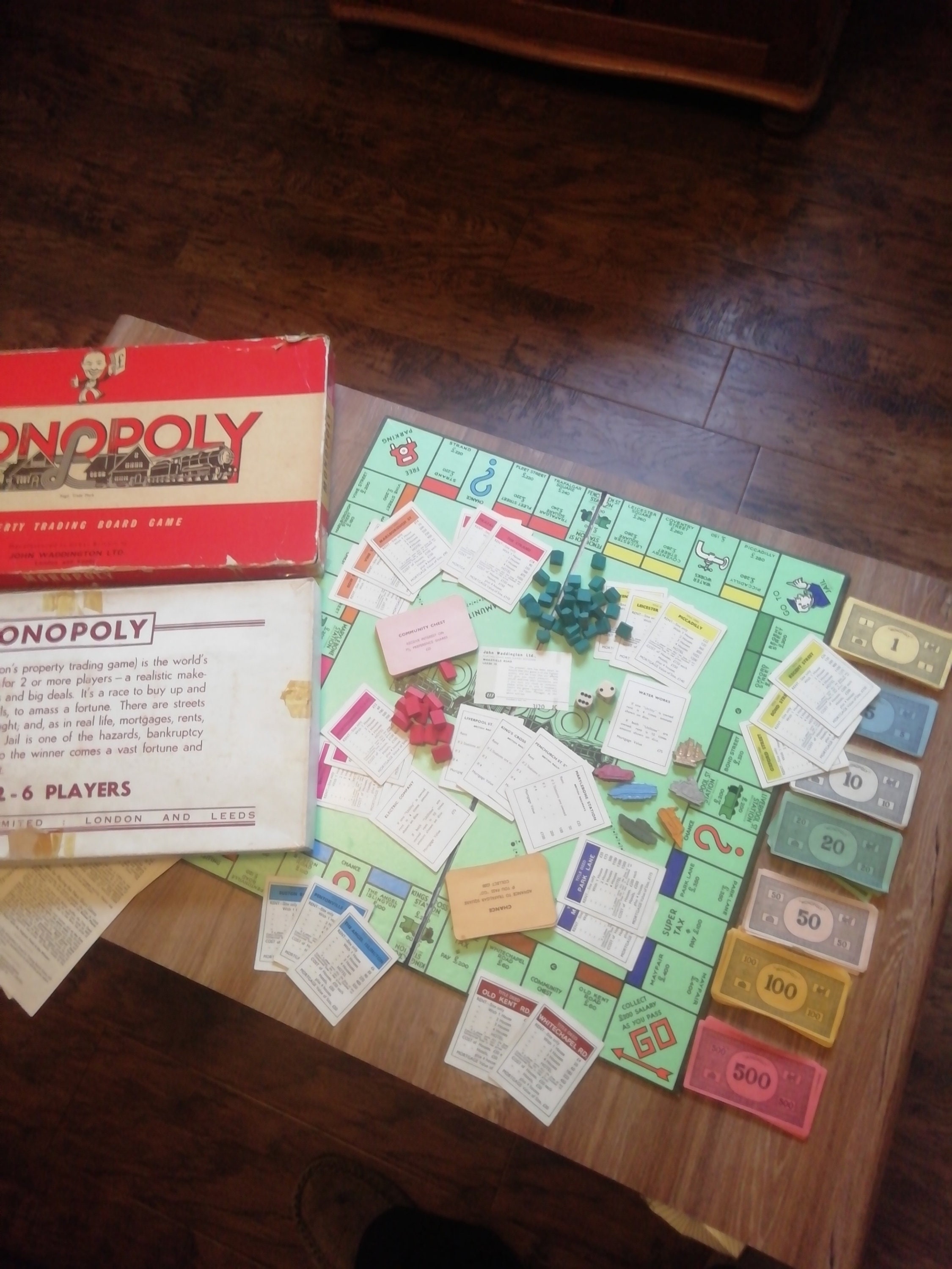 Vintage 1940s Monopoly war Time Edition Complete - Etsy UK