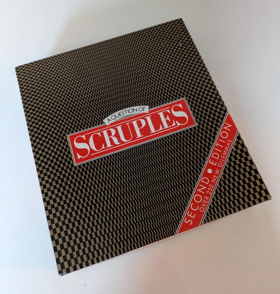 Vintage Scruples Board Game 1986 by MB Games, Sealed Card Packs, New ...