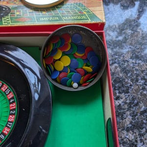 Vintage "popular" Roulette by Merit Games Circa 1960's Complete Within ...