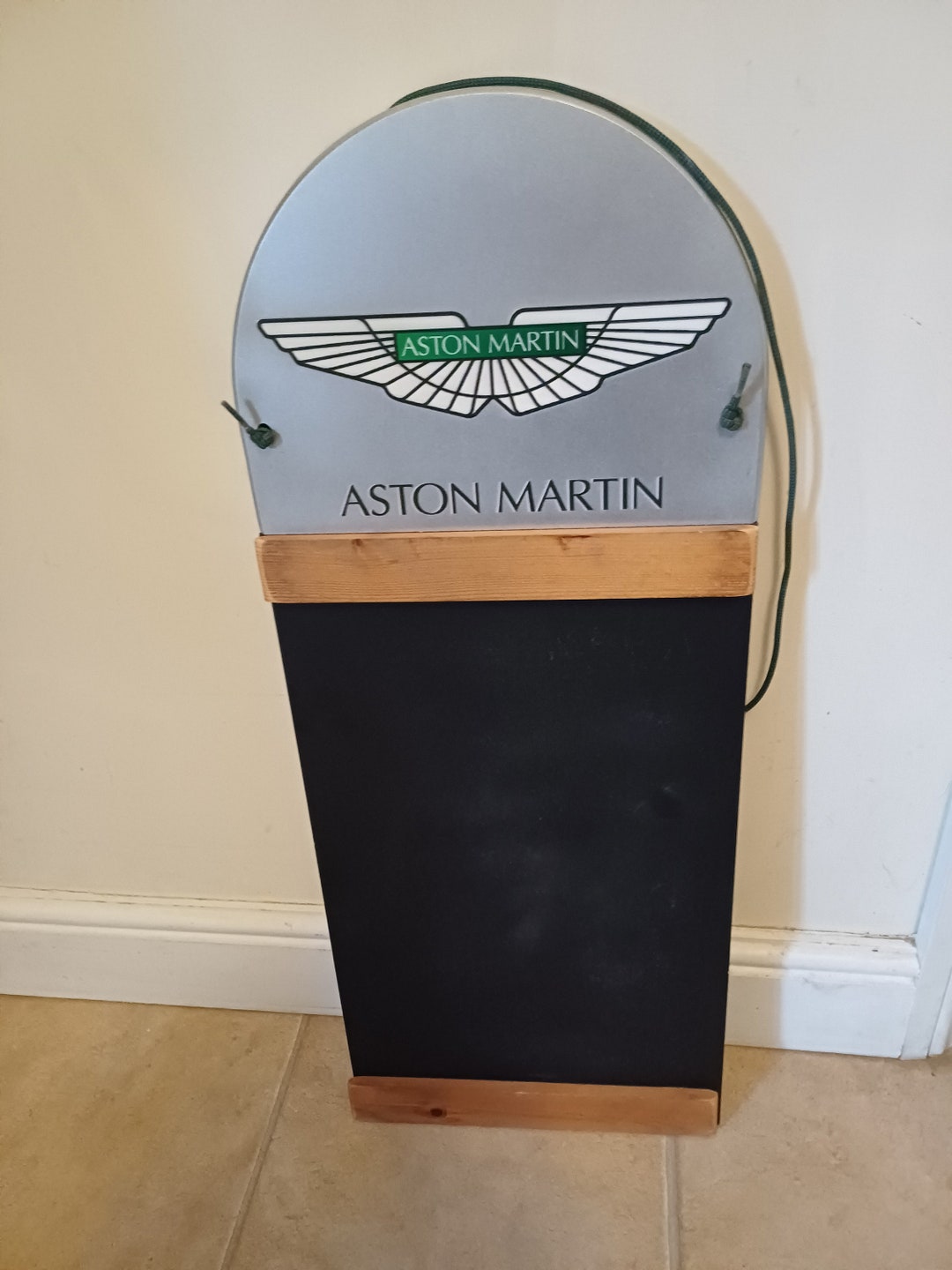 Aston Martin Themed Chalk Board, Reminder, Menu, Good Condition Retro ...