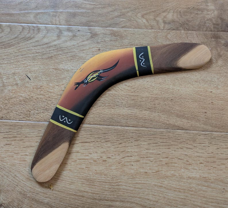 Vintage Original Australian Boomerang by Brigalow 14" - Etsy