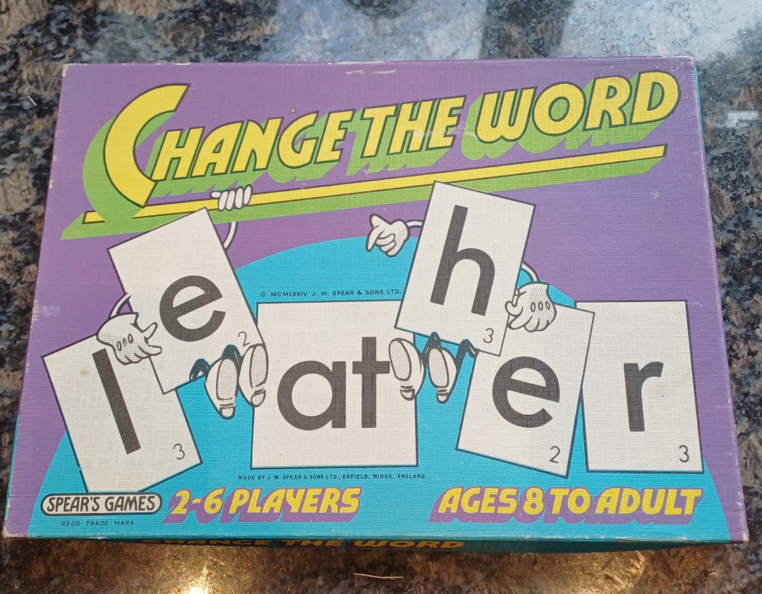 Retro Change the Word Board Game by Spears Games 1974. Complete. - Etsy