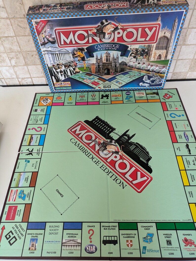 Monopoly Cambridge Edition Complete - Etsy